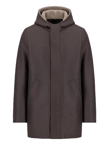 HARRIS WHARF LONDON Harris Wharf London Hooded Funnel-Neck Coat